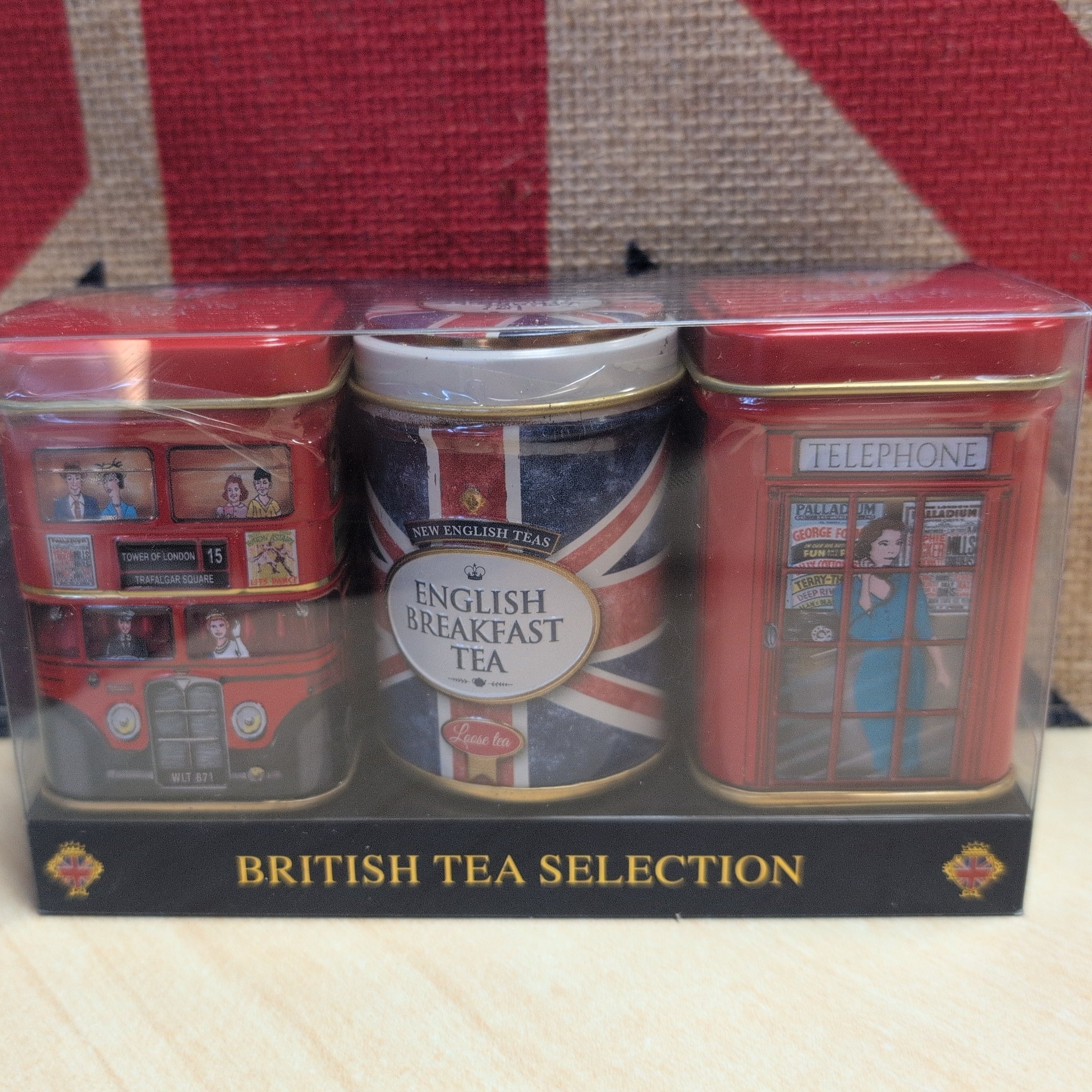 English Teas Best of British Mini Tea Tins with Loose-Leaf Black ...